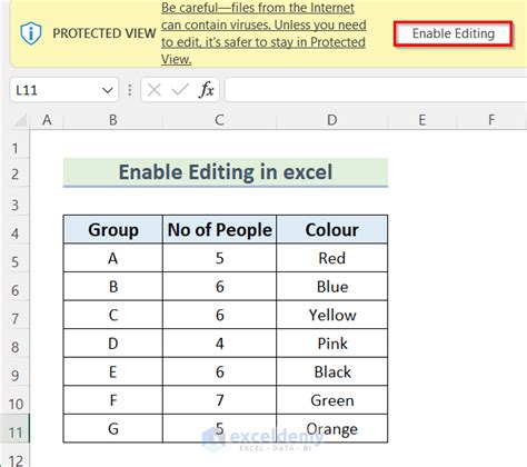 How To Enable Editing In Excel 5 Scenarios Exceldemy