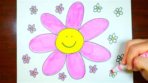 How To Draw Pink Flowers At Oralia Raby Blog