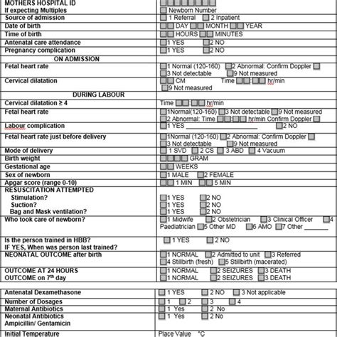 Data Collection Sheet Download Scientific Diagram