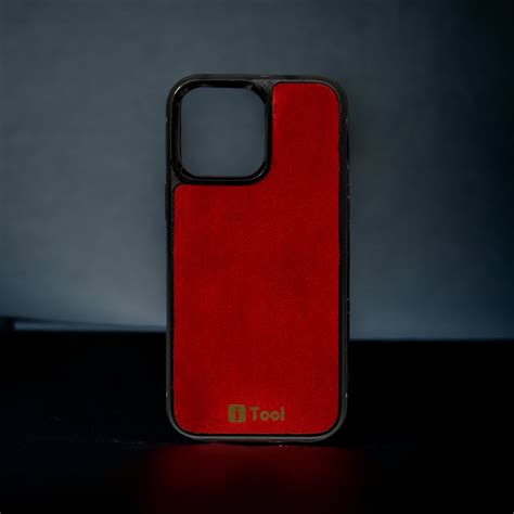 Husa Iphone 15 Piele Intoarsa Rosie Editie Limitata Itool