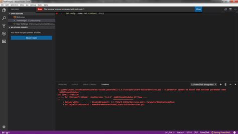Powershell Debugger Fails With Language Service Error · Issue 1044