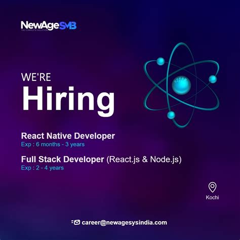 Newagesys Solutions On Linkedin Reactnativejobs Fullstackjobs Developerjob Infoparkjobs
