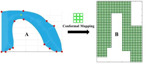 Figure S4 The Conformal Mapping Process Between Meshed Geometry And Download Scientific