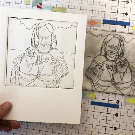 Make A Drypoint Print From Recycled Plastic Belinda Del Pesco