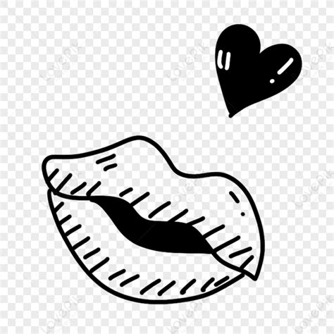 흑인과 백인 낙서 사랑 립 케이블 하트 일러스트 하얀 하트 모양 Png 일러스트 무료 다운로드 Lovepik