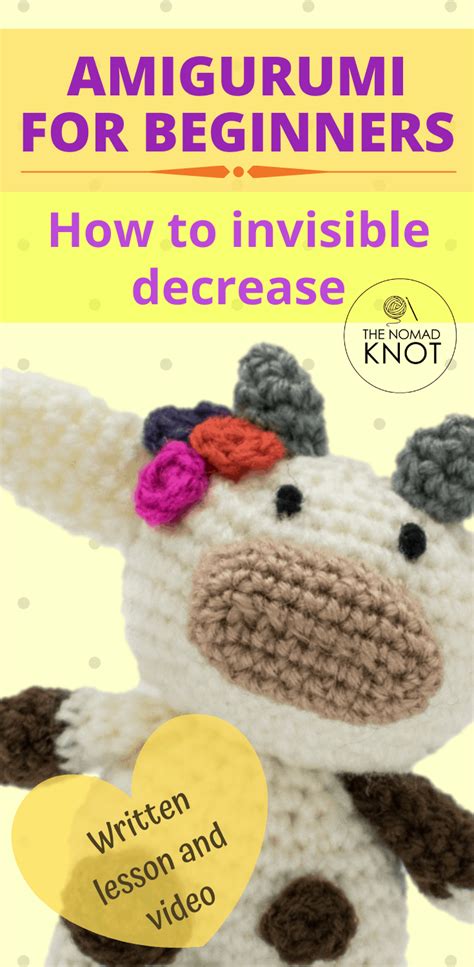 How To Invisible Decrease In Amigurumi ⋆ The Nomad Knot