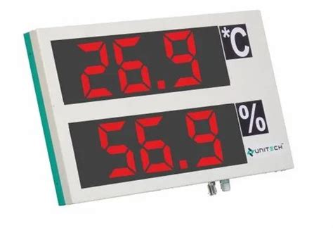 Digital LED Large Display Temperature Humidity Indicator Model Name Number UT 1802 3 At 8500