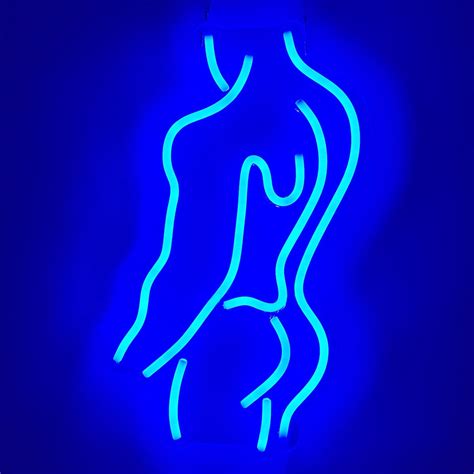 Qiland Man Body Led Neon Sign Super Bright Acrylic