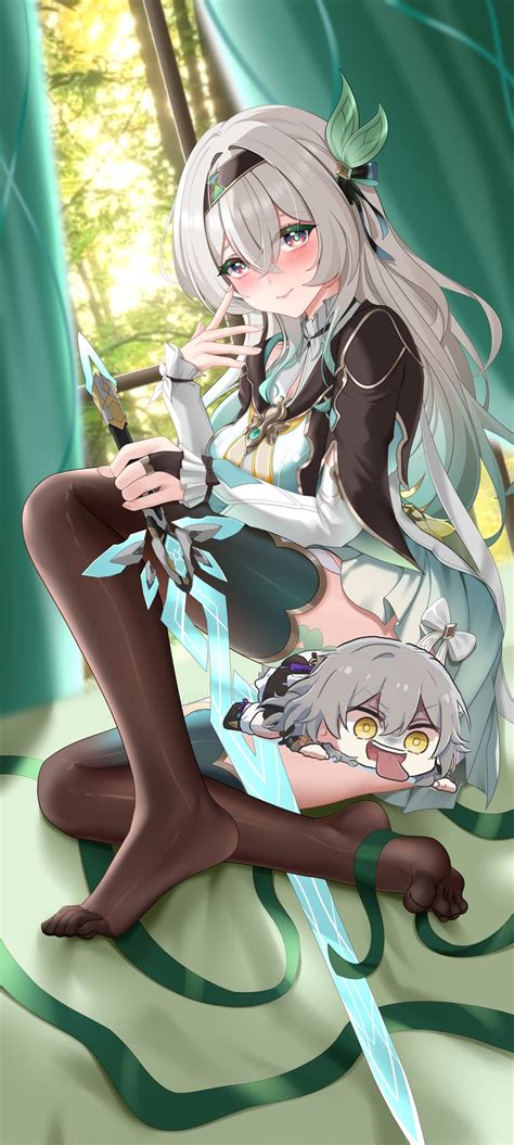 Trailblazer Firefly And Stelle Honkai And More Drawn By Feifu Danbooru