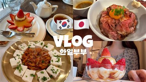 Vlog 120 한일부부ㅣ새 한국식당ㅣ후타코타마가와ㅣ로스트 비프 덮밥ㅣ푸딩아라모드ㅣ한가로이 삶ㅣ일상브이로그ㅣ日韓夫婦ㅣロースト