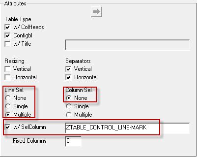Table Control Example ABAP SAP Integration Hub
