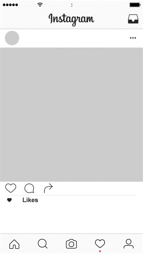 Instagram Blank Template