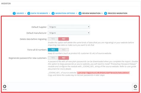 Migrar datos de Prestashop a la versión