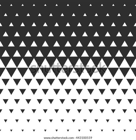 Vector Halftone Abstract Transition Triangular Pattern Stock Vector