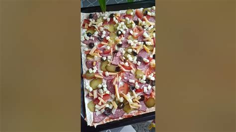 Быстрая вкусная пицца🍕 на лаваше Youtube
