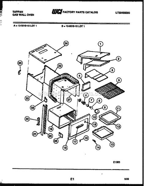 Tappan Built In Gas Gas Wall Oven Lt32489290 12 3219 00 01