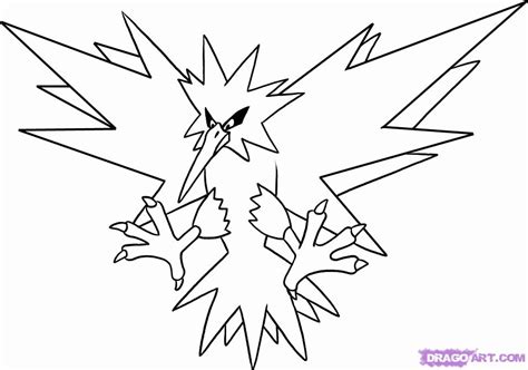 Pokemon Coloring Pages Legendary Birds