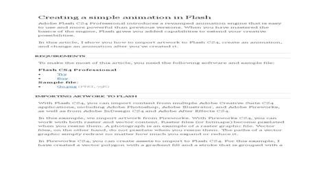 download pdf creating a simple animation in flash