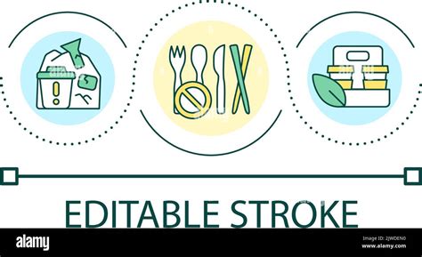 Avoid Single Use Plastic Loop Concept Icon Stock Vector Image And Art Alamy