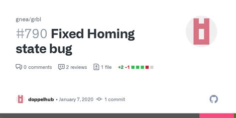Fixed Homing State Bug By Doppelhub Pull Request 790 Gnea Grbl GitHub