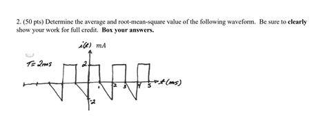 Solved Pts Determine The Average And Chegg