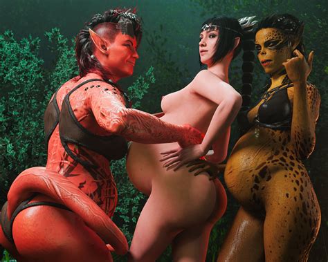 Rule 34 3d 3girls Ass Baldurs Gate Baldurs Gate 3 Belly Big Belly
