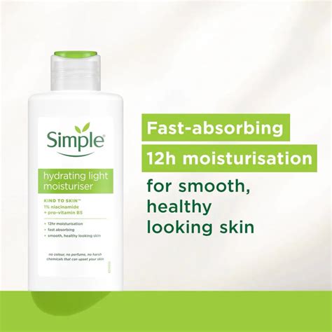 Simple Hydrating Light Moisturiser 125ml Beautifyer Pk