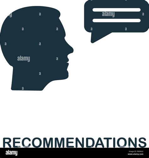 Recommendations Icon Monochrome Style Design From Business Ethics Icon Collection Ui And Ux