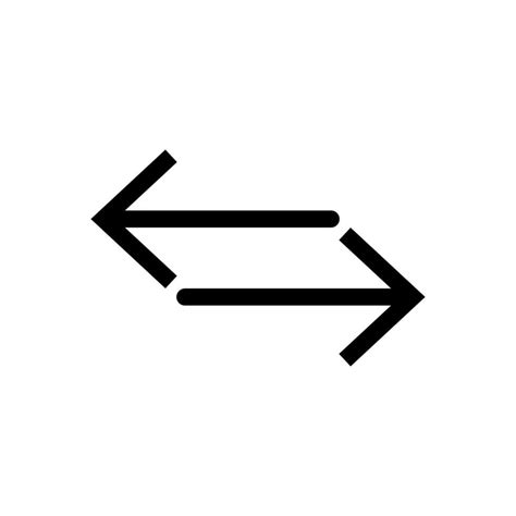 Vector Line Icon Different Direction Arrow Pointer Graphic As A