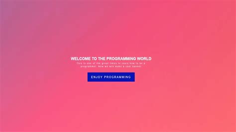 Responsive Banner With Html And Css Background Animation Youtube
