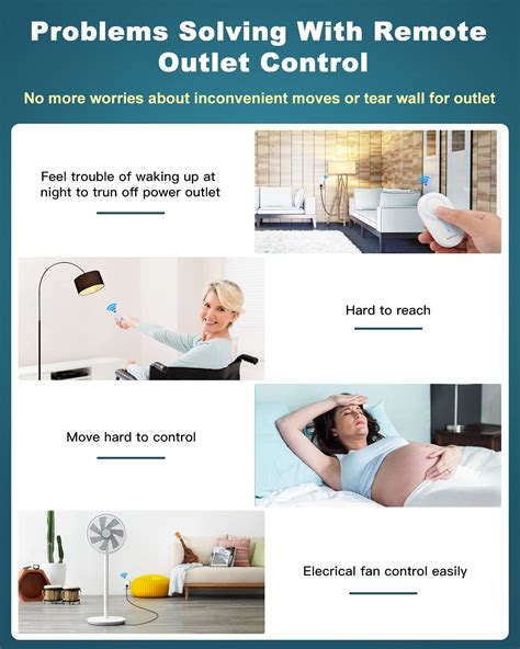 Remote Control Outlet 15a1500w Wireless Outlet Power