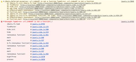 javascript why am i getting jquery error dexof is not a