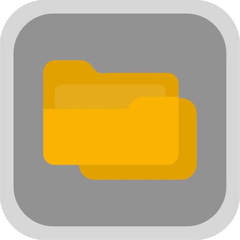 Folders Flat Round Corner Icon Design 43885383 Vector Art At Vecteezy