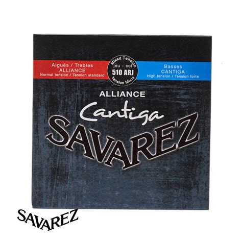 Savarez 510arj Alliance Cantiga Classical Strings Redandblue Mixed