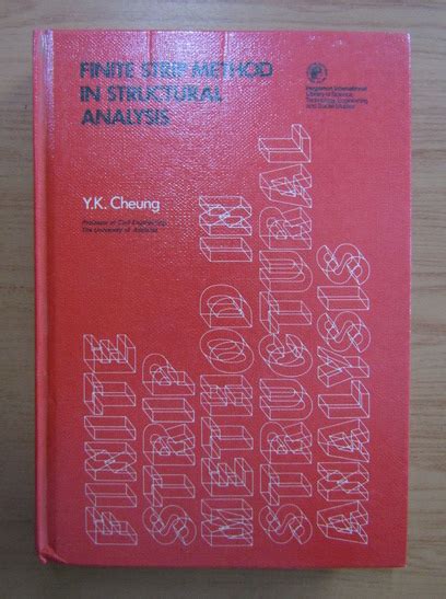 Y K Cheung Finite Strip Method In Structural Analysis Cumpără