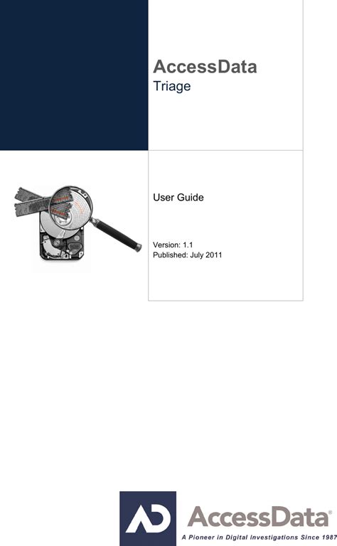 Triage User Guide 1 1