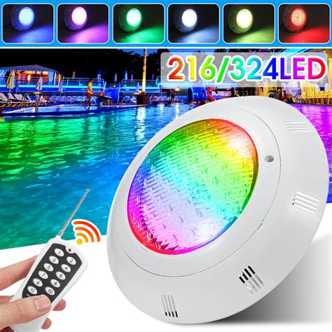 18w 24w แสง Rgb ใต้น้ำ216 324 Led สระว่ายน้ำ Submersible กันน้ำ Ip68สระว่ายน้ำไฟพร้อมรีโมท Ac
