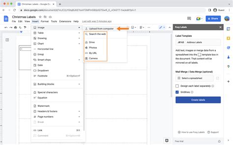 How To Make Christmas Labels In Google Docs