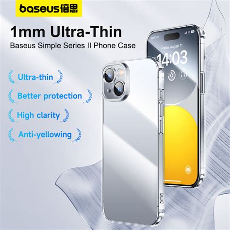 Ốp điện thoại BASEUS trong suốt chất lượng cao thích hợp cho phone 15 Pro Max Shopee Việt Nam