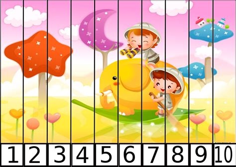 Puzzle De Numeros 1 10 Para Los Mas Peques1 Orientación Andújar