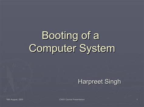 Booting In Operating System In Slideshareppt