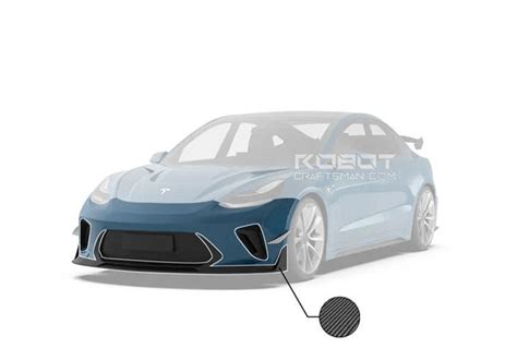 Robot Craftsman Hacker Front Bumper Kit For Tesla Model 3 Cargym
