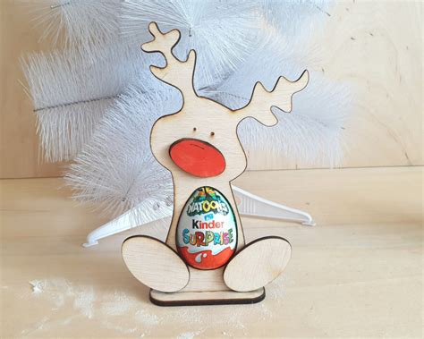 Коледно еленче орнамент за шоколадово яйце Handmasters Bg