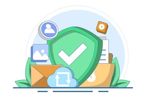 Premium Vector Vector Illustration Database Protection Concept Or Privacy Data Protection Or