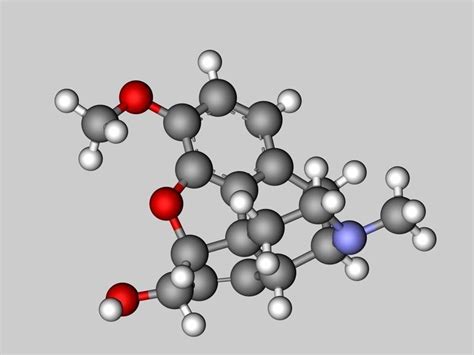Codeine Molecule 3d Model Cgtrader