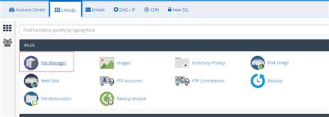 Viewing Hidden Files Htaccess In Cpanels File Manager