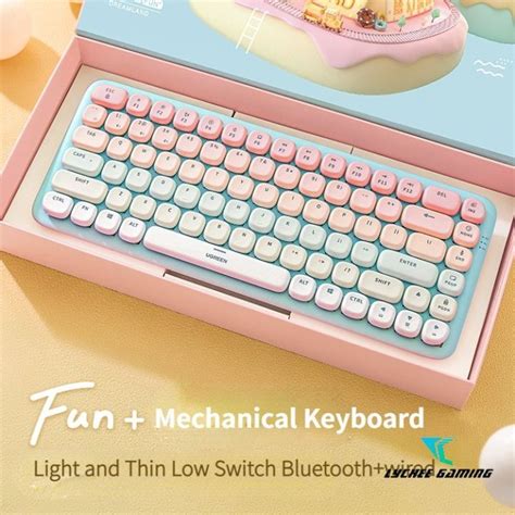 Ugreen FUN Bluetooth Wireless Rechargeable Mechanical Keyboard Keys Female Type C Charging