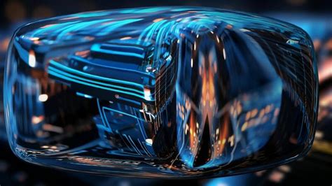 Techno Cube Elegant Background Technological Template Blur Effect