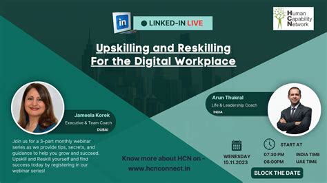 Linkedin Live Event On Upskilling And Reskilling For The Digital
