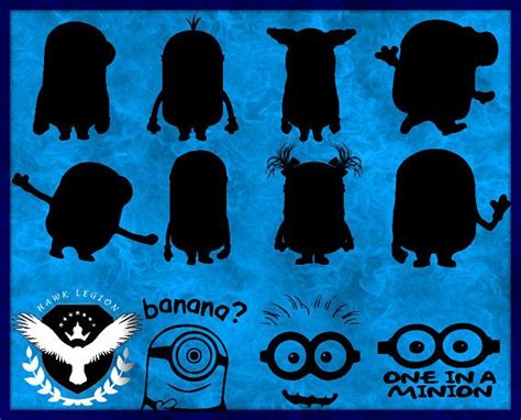 35 Minions Silhouette Minion Clipart Minion Svg Minion Vector
